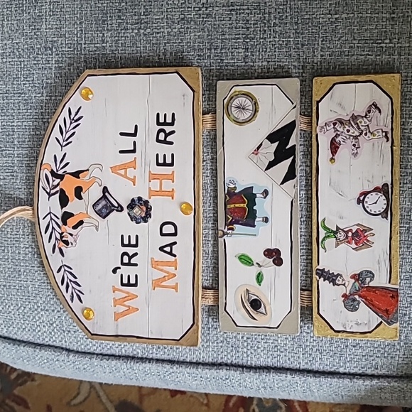 Wall Decor | Whimsical Wall Hanging With Mad Hatter Theme | Poshmark